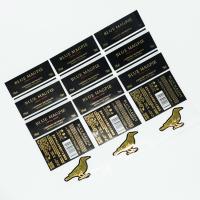 China Pattern Printing Wine Sticker Labels 0.13mm Self Adhesive Wine Bottle Labels for sale