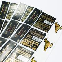 China Pattern Printing Wine Sticker Labels 0.13mm Self Adhesive Wine Bottle Labels for sale