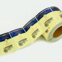 China Red Wine Label Sticker Paper Waterproof Personalized Embossed Stickers for sale