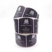 China Private Self Adhesive Wine Sticker Labels Custom For Bottles ISO 9001 for sale