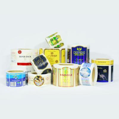China CMYK BOPP Wine Sticker Labels Custom Logo Stickers For Packaging for sale