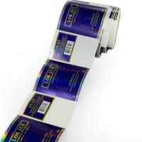 China Metallic Shiny Silver Wine Sticker Labels Roll Waterproof Wine Bottle Labels for sale