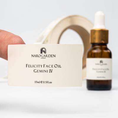 China Adhesive Vinyl Printed Custom Essential Oil Bottle Labels for sale