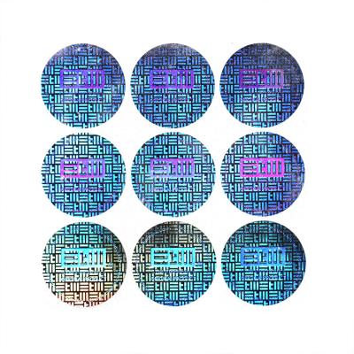 China Reflection Rainbow Holographic Stickers Labels  Custom Holographic Security Stickers for sale