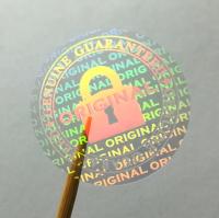 China Anti Counterfeit Custom Holographic Vinyl Stickers CMYK Color / Pantone Color for sale
