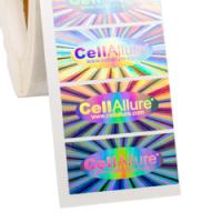 China Anti Counterfeit Custom Holographic Vinyl Stickers CMYK Color / Pantone Color for sale