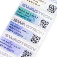 China Shape Custom Hologram Stickers Anti Theft Magnetic Security Labels Roll for sale
