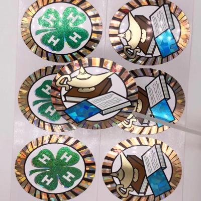 China Free Design Custom Anime Stickers Roll Children Clothes Sticker Label Anti Counterfeit for sale