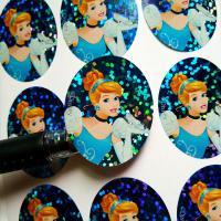 China Free Design Custom Anime Stickers Roll Children Clothes Sticker Label Anti Counterfeit for sale