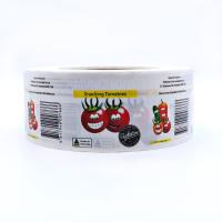 China FDA SGS Transparent Canned Food Labels Digital printing Sticker Labels for sale