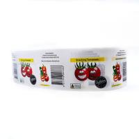 China FDA SGS Transparent Canned Food Labels Digital printing Sticker Labels for sale