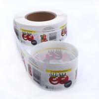 China FDA SGS Transparent Canned Food Labels Digital printing Sticker Labels for sale