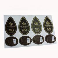 China Glossy Rolled Self Adhesive Wine Bottle Label Printing Waterproof for sale