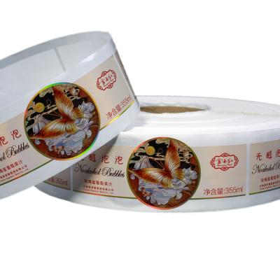 China Printing Bottle Custom Food Labels Stickers Waterproof For Packaging for sale