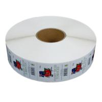 China Private Printed Packaging Rolls Adhesive Paper Glass Jar Labels for sale