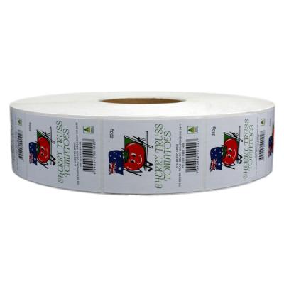 China Private Printed Packaging Rolls Adhesive Paper Glass Jar Labels for sale