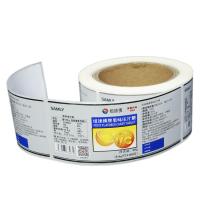 China Canned Custom Food Labels Self Adhesive Vial Sticker Labels for sale