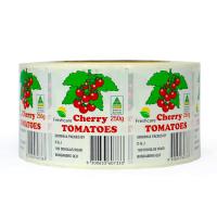 China CMYK Private Food Labels Waterproof Frost Proof Custom Fruit Label Stickers for sale