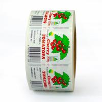 China CMYK Private Food Labels Waterproof Frost Proof Custom Fruit Label Stickers for sale