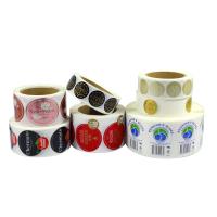 China Waterproof Thermal Labels Printed Custom Round Logo Stickers for sale