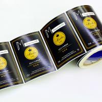 China FDA Customized Wine Label Sticker Self Adhesive Logo Labels OEM Accept for sale