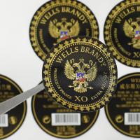 China Wine Bottle Custom Adhesive Labels / Self Adhesive Logo Labels For Packaging for sale