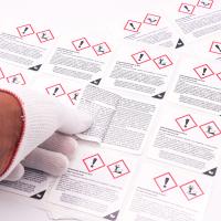 China Custom Peel and Reveal Stickers / Peel Off Label Stickers for Medicine Industrial for sale