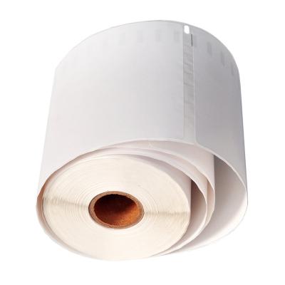 China Thermal self-adhesive blank white label barcode qr code pricetag waterproof oilproof tear resistant sticker labels for sale