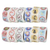 China Supermarket Round Sticker Labels Paper  Die Cut Window Stickers for sale
