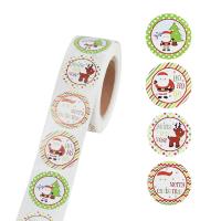 China Supermarket Round Sticker Labels Paper  Die Cut Window Stickers for sale
