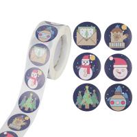 China Supermarket Round Sticker Labels Paper  Die Cut Window Stickers for sale