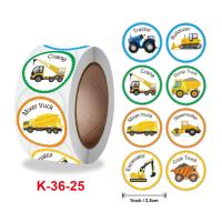 China Adhesive Round Sticker Labels Waterproof Custom Animal Stickers for sale