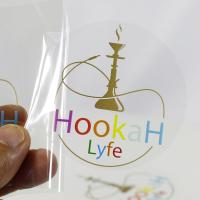 China Printing Transparent Clear Labels Waterproof Round Plastic Vinyl Stickers for sale