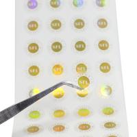 China Gold Foil Transparent Clear Labels Roll Personalized Waterproof for sale