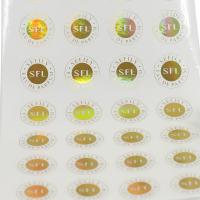 China Gold Foil Transparent Clear Labels Roll Personalized Waterproof for sale