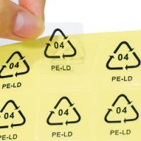 China Adhesive Tactile Battery Warning Label Sticker Printing PET Paper for sale