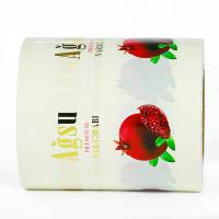 China Packaging Gold Foil Stickers Personalized Transparent Adhesive Label for sale