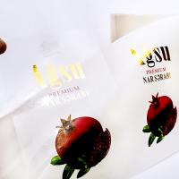 China Packaging Gold Foil Stickers Personalized Transparent Adhesive Label for sale