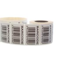 China Private Printed Barcode Labels Adhesive TVS Paper Barcode Label for sale