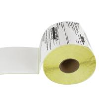 China HT 4 X 6 Direct Thermal Labels Fanfold Self Adhesive Thermal Transfer Printing Label for sale