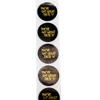 China Customized Thank You Stickers Transparency 1.5 Inch Round Stickers for sale