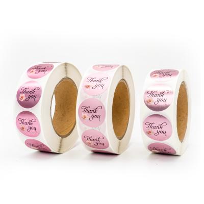 China ECO Paper Thank You Sticker Labels Printing CMYK Color For Packaging for sale