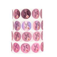 China ECO Paper Thank You Sticker Labels Printing CMYK Color For Packaging for sale