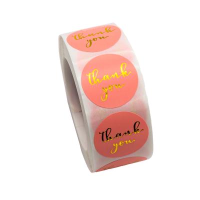 China HT Cute Customizable Thank You Stickers Small Business Self Adhesive for sale