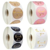 China HT Cute Customizable Thank You Stickers Small Business Self Adhesive for sale