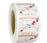 China Hot Pink Thank You Sticker Labels 2 Inch 3 Inch For Packaging OEM for sale