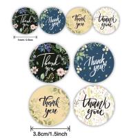 China Personalized Thank You Sticker Labels 1.5 Inch for Packaging OEM for sale