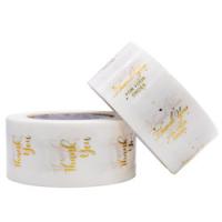 China Luxury Clear Thank You Sticker Labels Offer Printing Single Sided Adhesive for sale