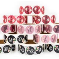 China Etiquetas Thank You Sticker Labels Biodegradable Personalised Round Sticky Labels for sale