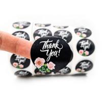 China Adhesive Thank You Sticker Labels CMYK / Full Color 100 Biodegradable for sale